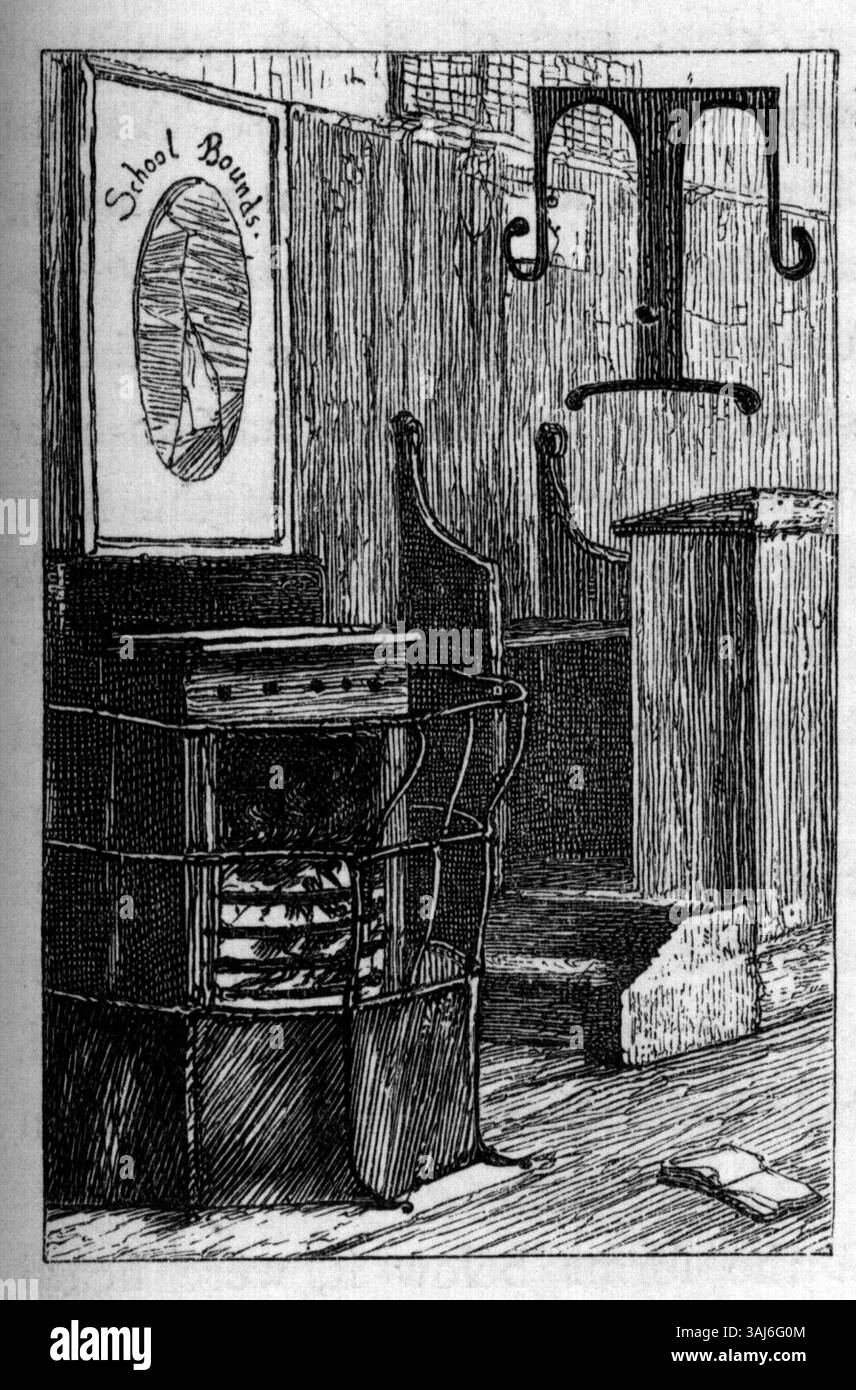 An illustration from 'Tom Brown's School Days' (1869) depicting the ...