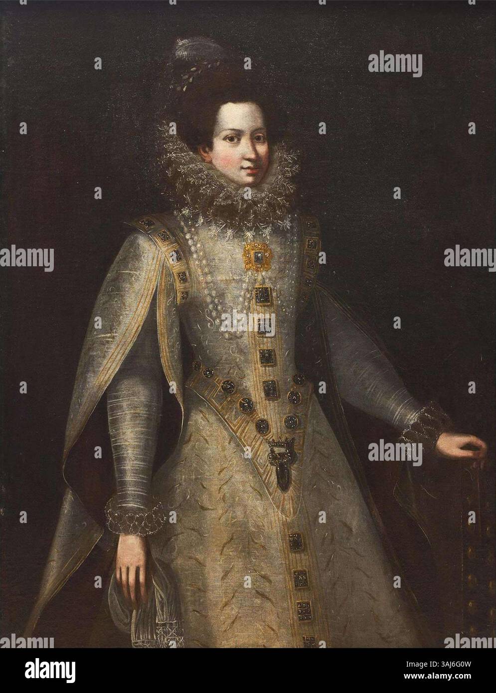 Portrait of Maria Manuela, Princess of Portugal (1527–1545), first wife ...