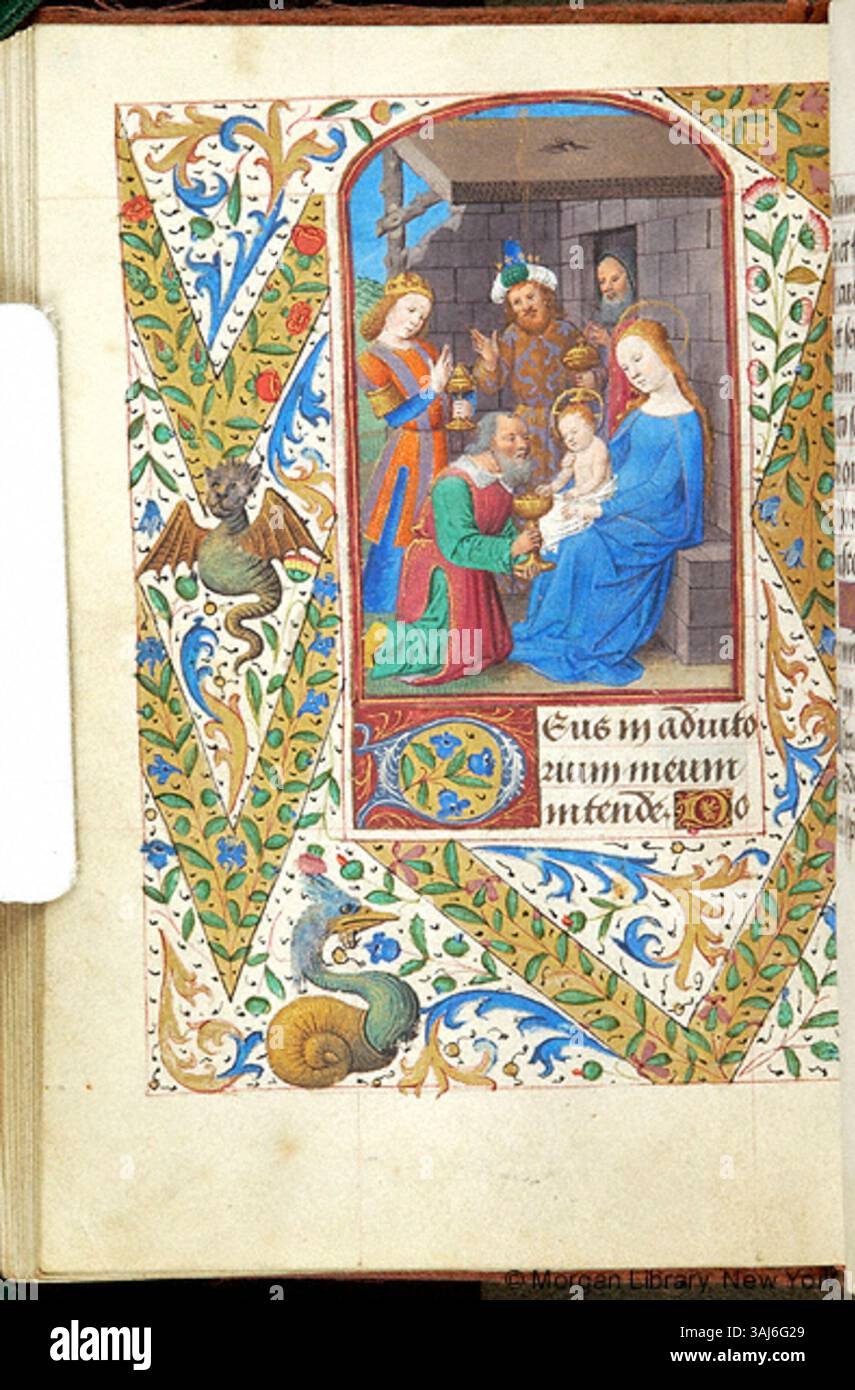 This manuscript illumination from Georges Trubert’s 'Heures à l'usage ...