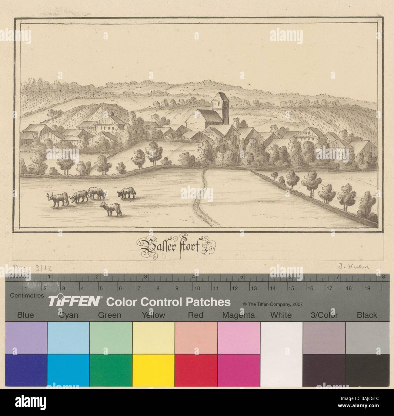 This 18th-century drawing, dated between 1770 and 1790, illustrates the ...