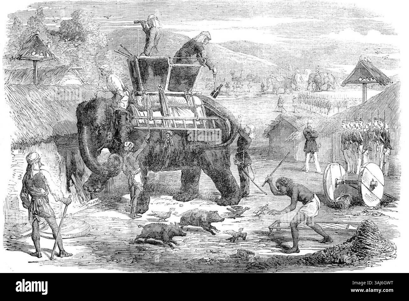 This illustration from *The Illustrated London News* portrays British ...