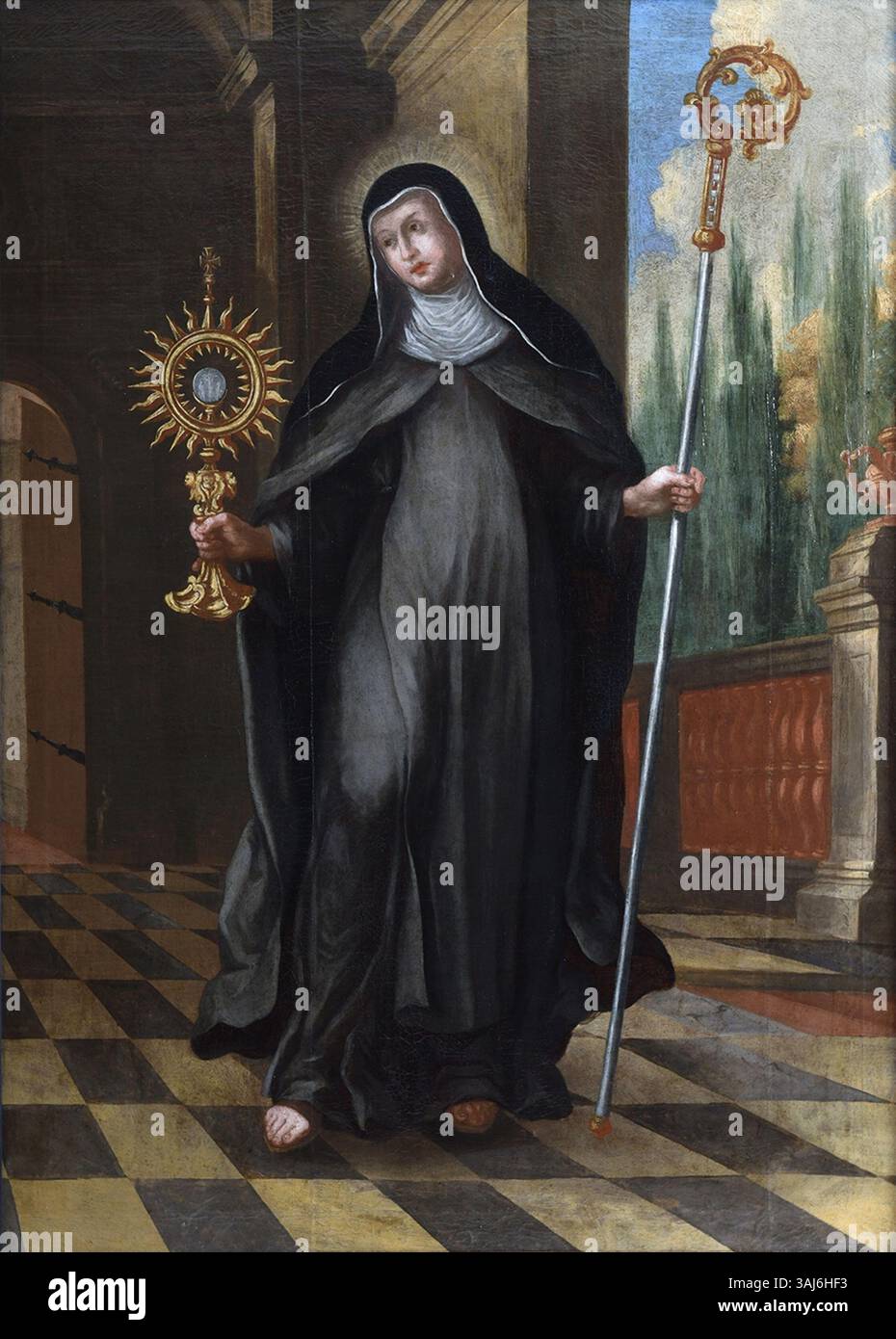 'St. Clare of Assisi' is an 18th-century oil painting, created in the ...