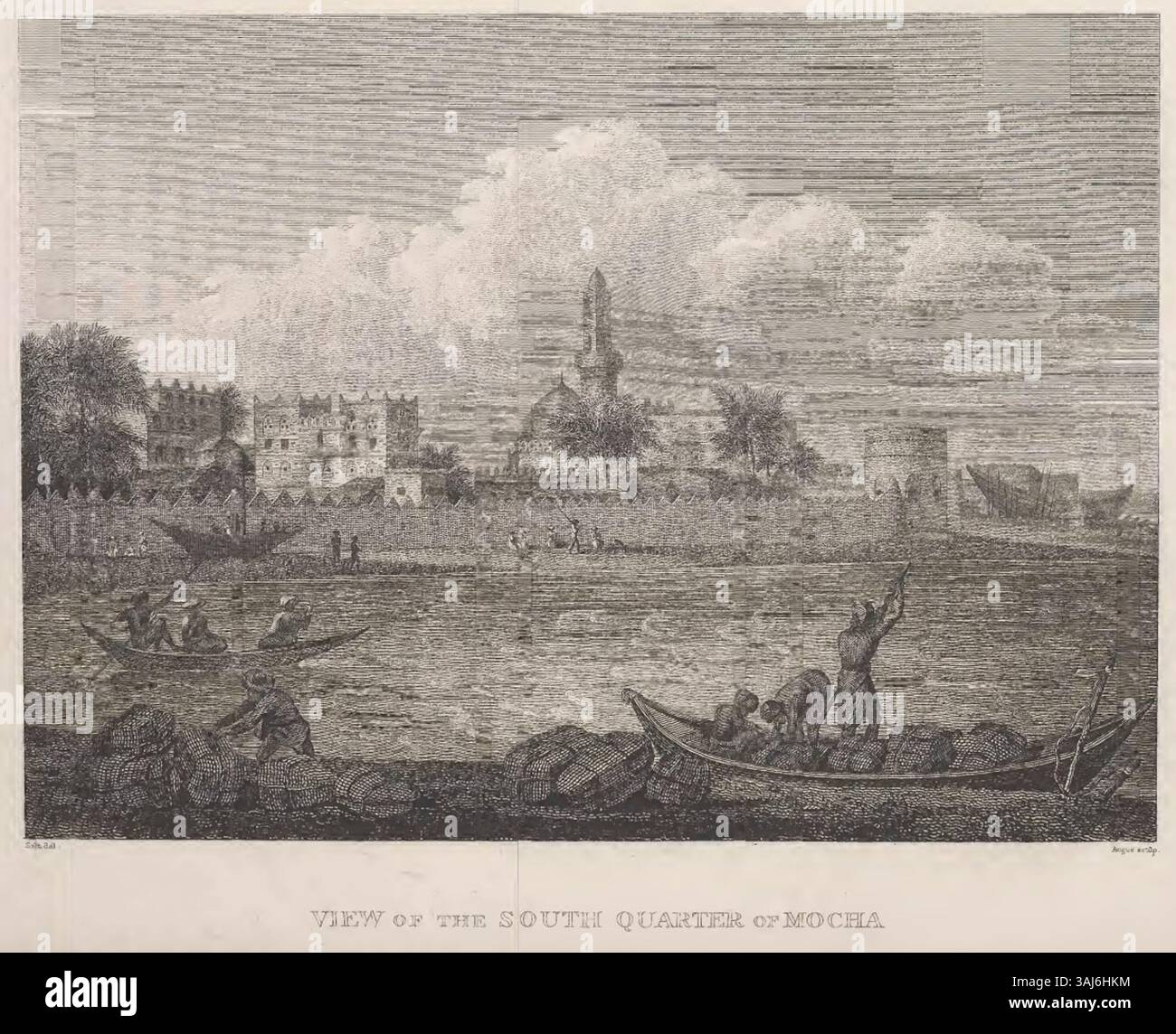 Plate 18 from Henry Salt’s 'Voyages and Travels' depicts a view of the ...
