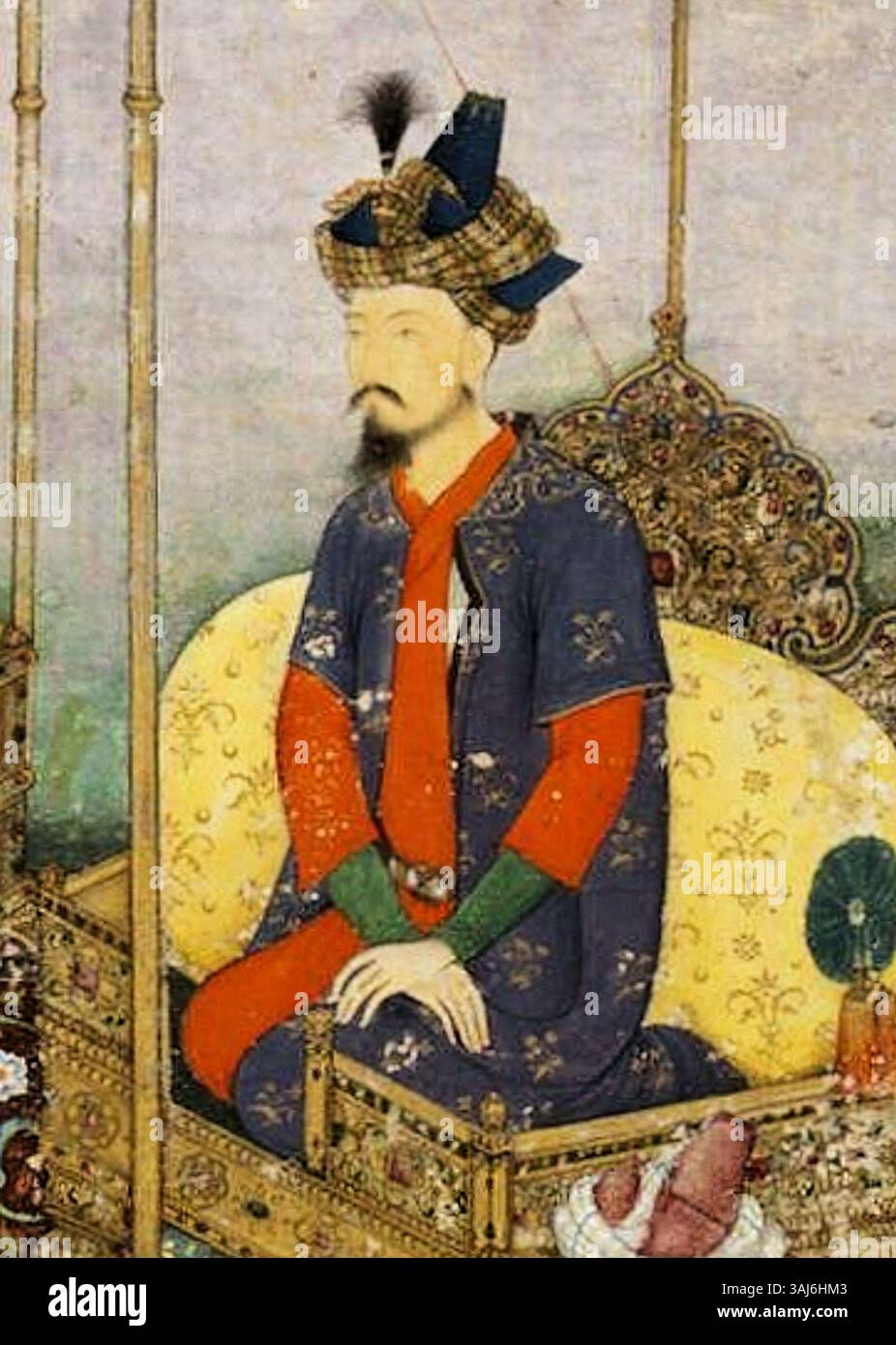 This 1630 artwork portrays the Mughal emperor Humayun. Known for his ...