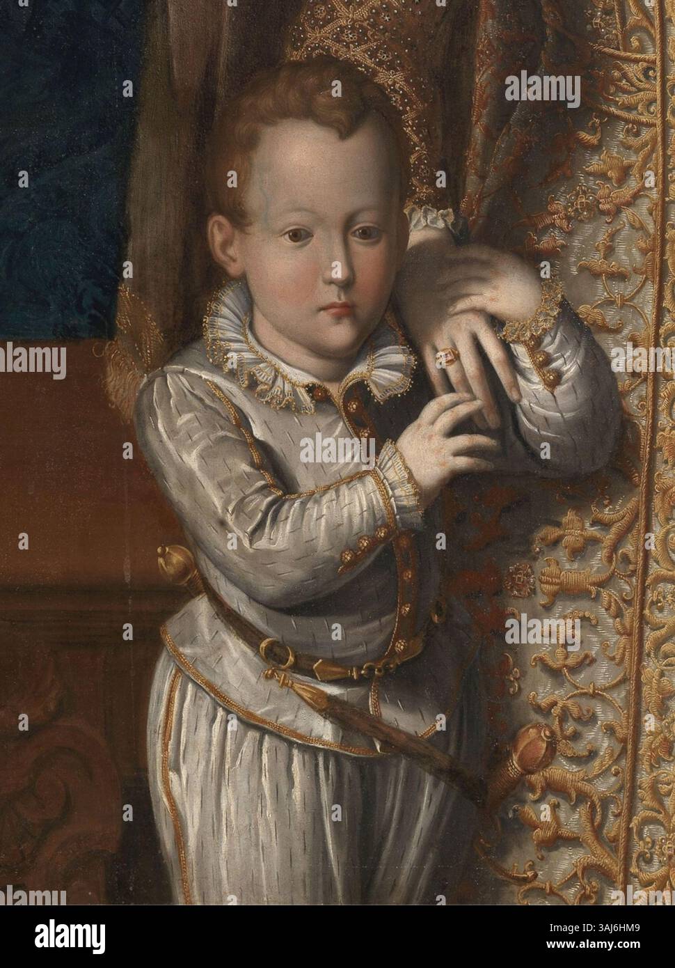 Posthumous portrait of Joanna of Austria (1547-1578) and her son Philip ...