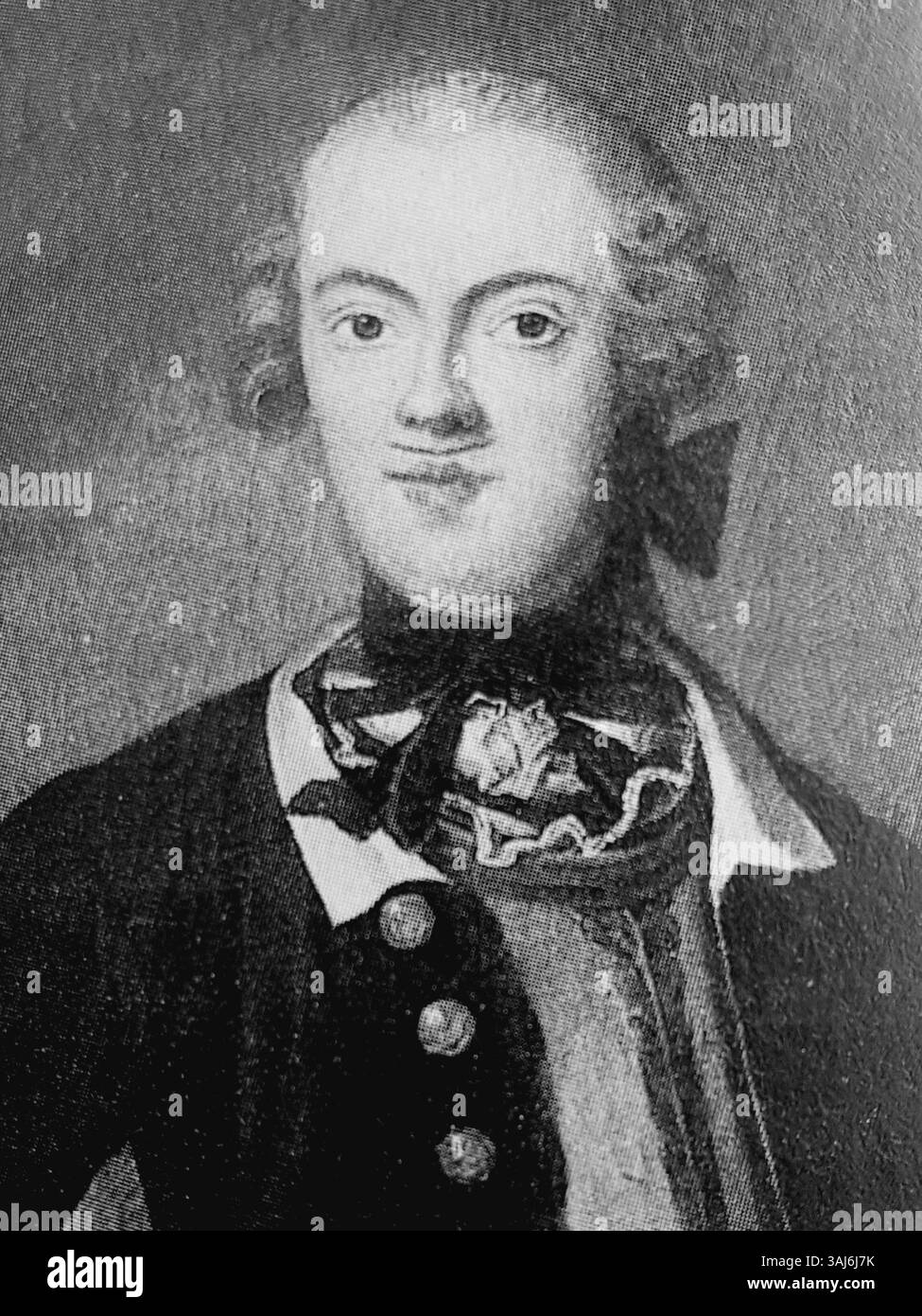 Portrait of Abraham Achates Alexander Dohna, a prominent historical ...