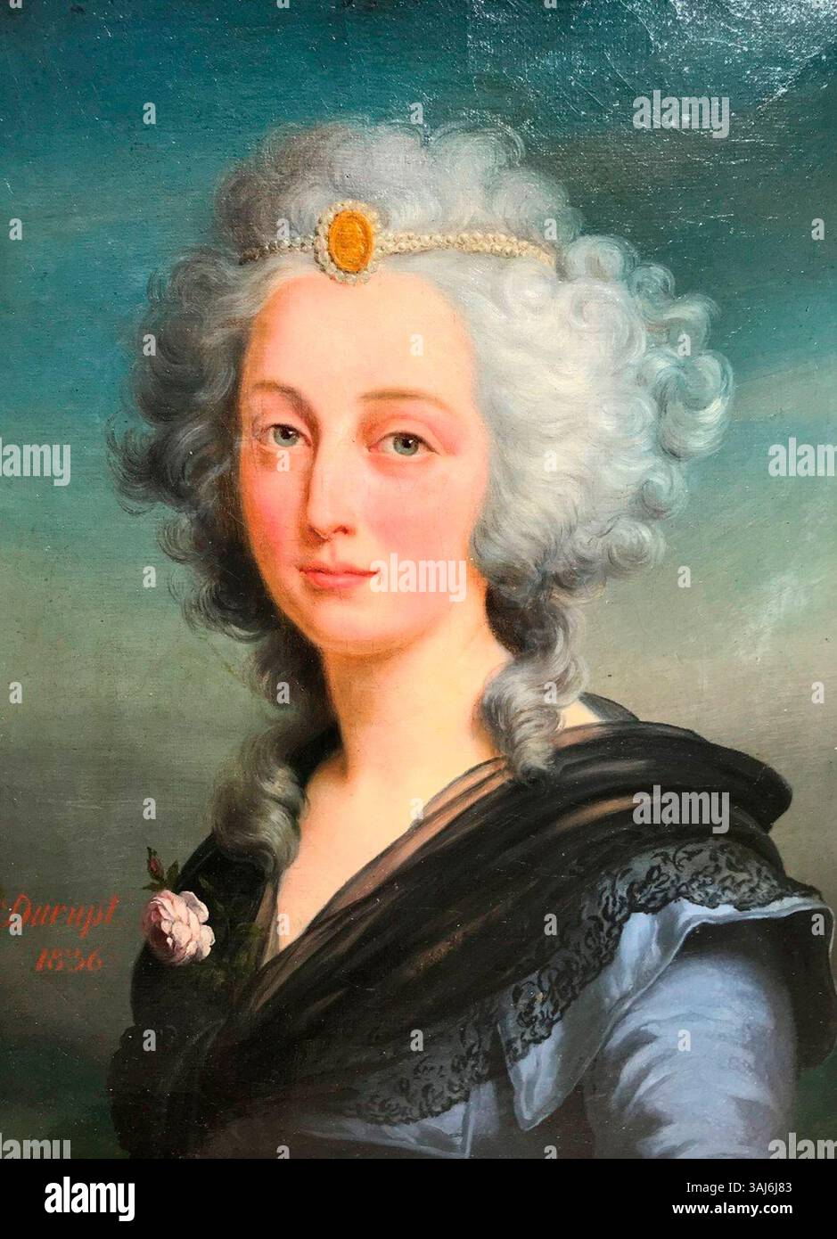 This 19th-century oil painting by Jean Durupt portrays Elisabeth de ...