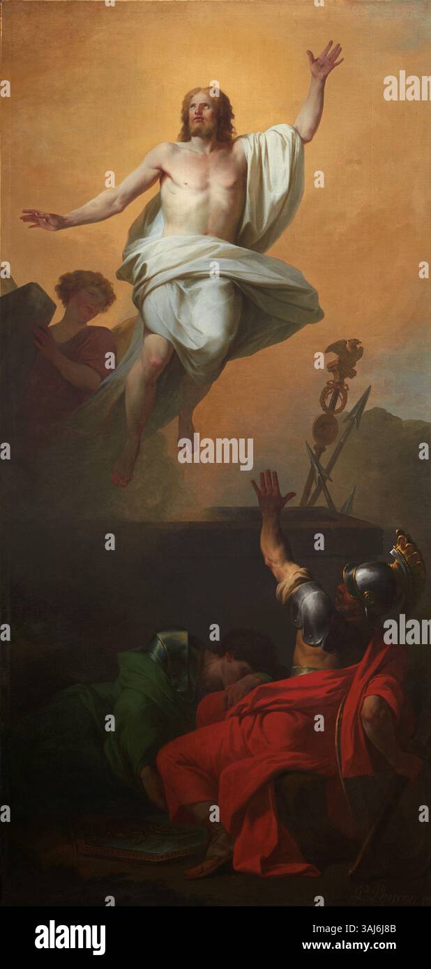 Pierre Peyron's 1784 painting 'La Résurrection' depicts the ...