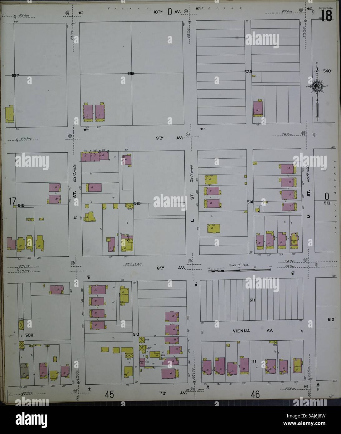 This 1911 Sanborn Fire Insurance Map provides a comprehensive overview ...