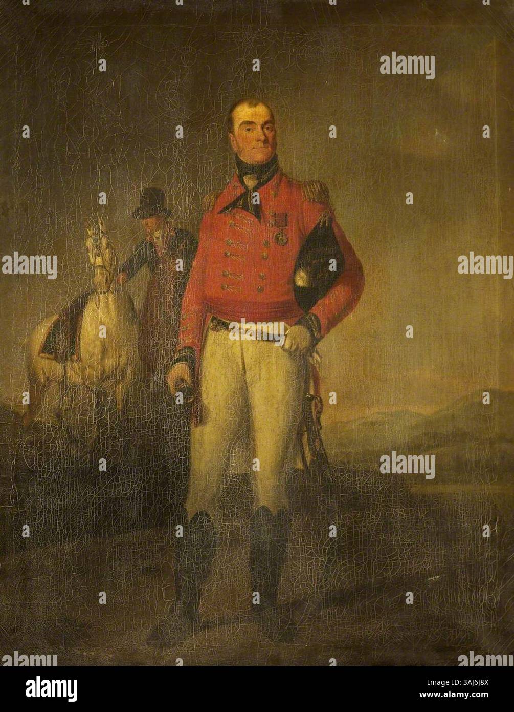 A portrait depicting an army officer, possibly Lord Bruce, later 1st ...