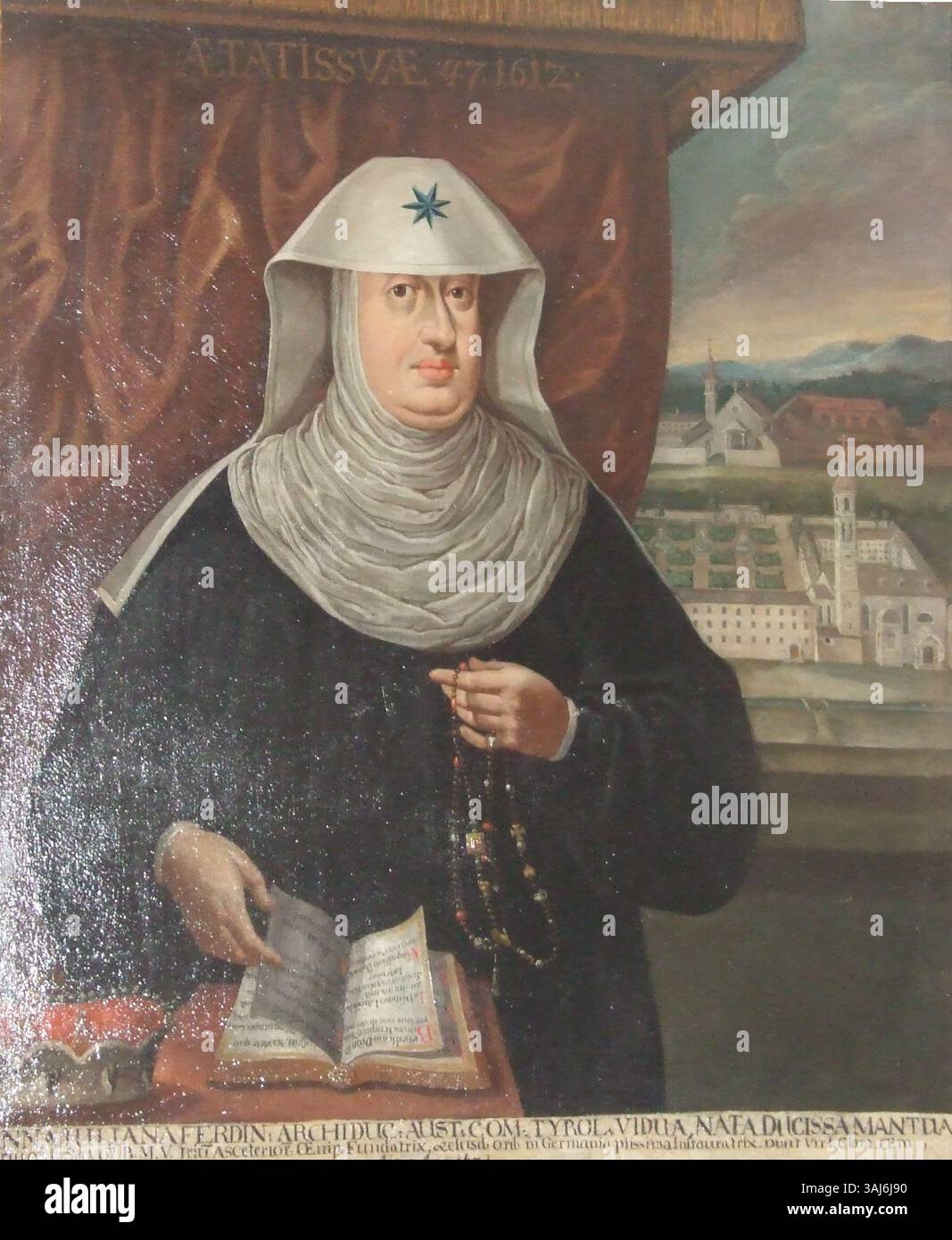 Portrait of Anna Juliana Gonzaga, widow of Ferdinand II, Archduke of ...