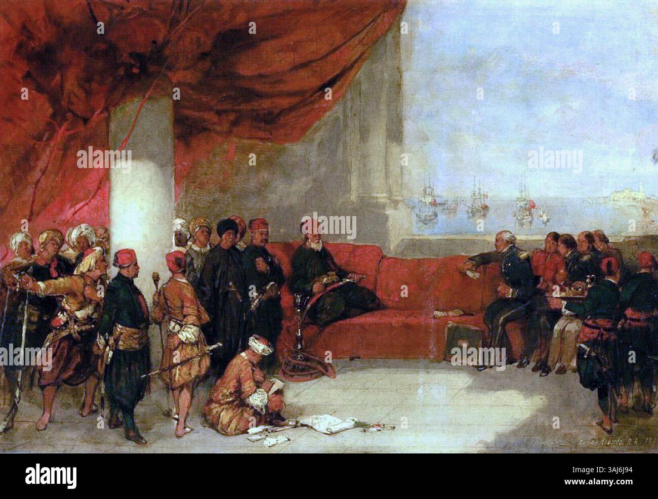 'Interview with Mehmet Ali' by David Roberts, depicting the reception ...