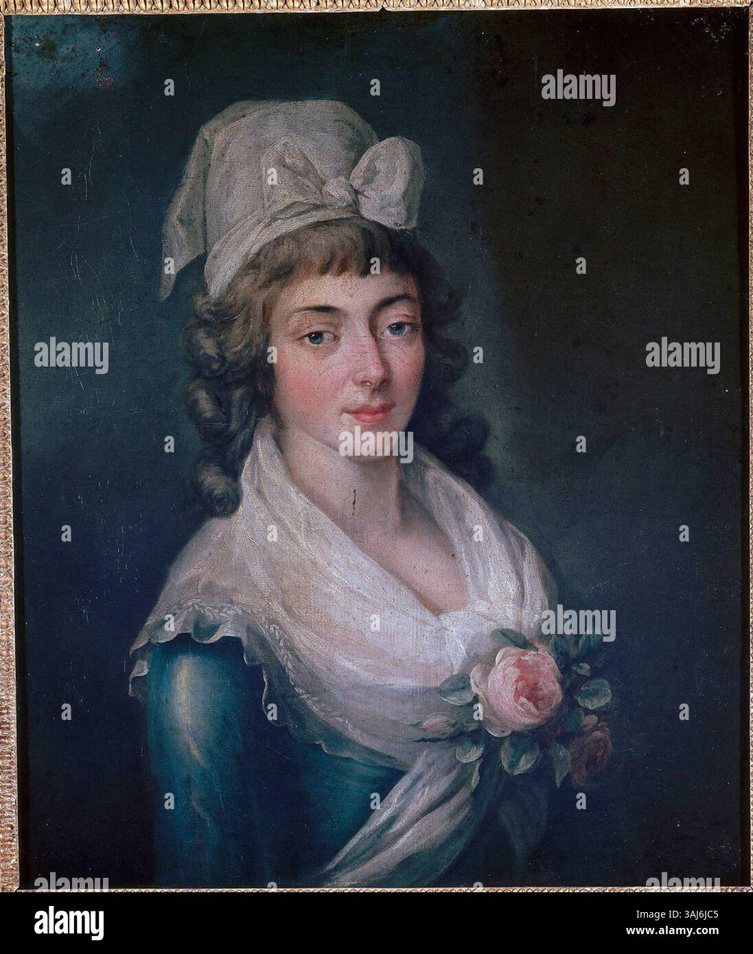 This 18th-century portrait, painted by an unknown French artist ...