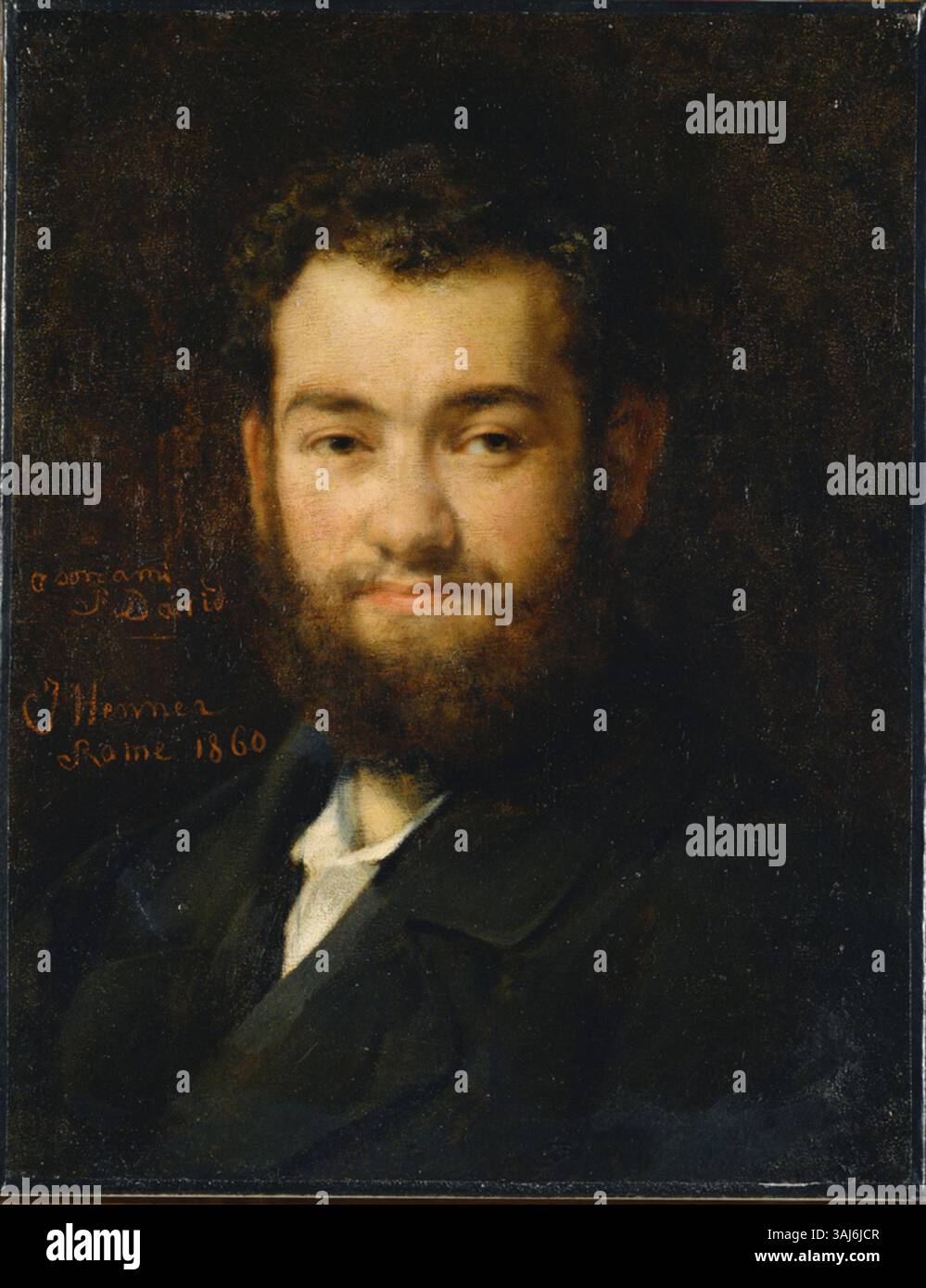 A portrait by Jean-Jacques Henner, painted in 1860, of Samuel David, a ...
