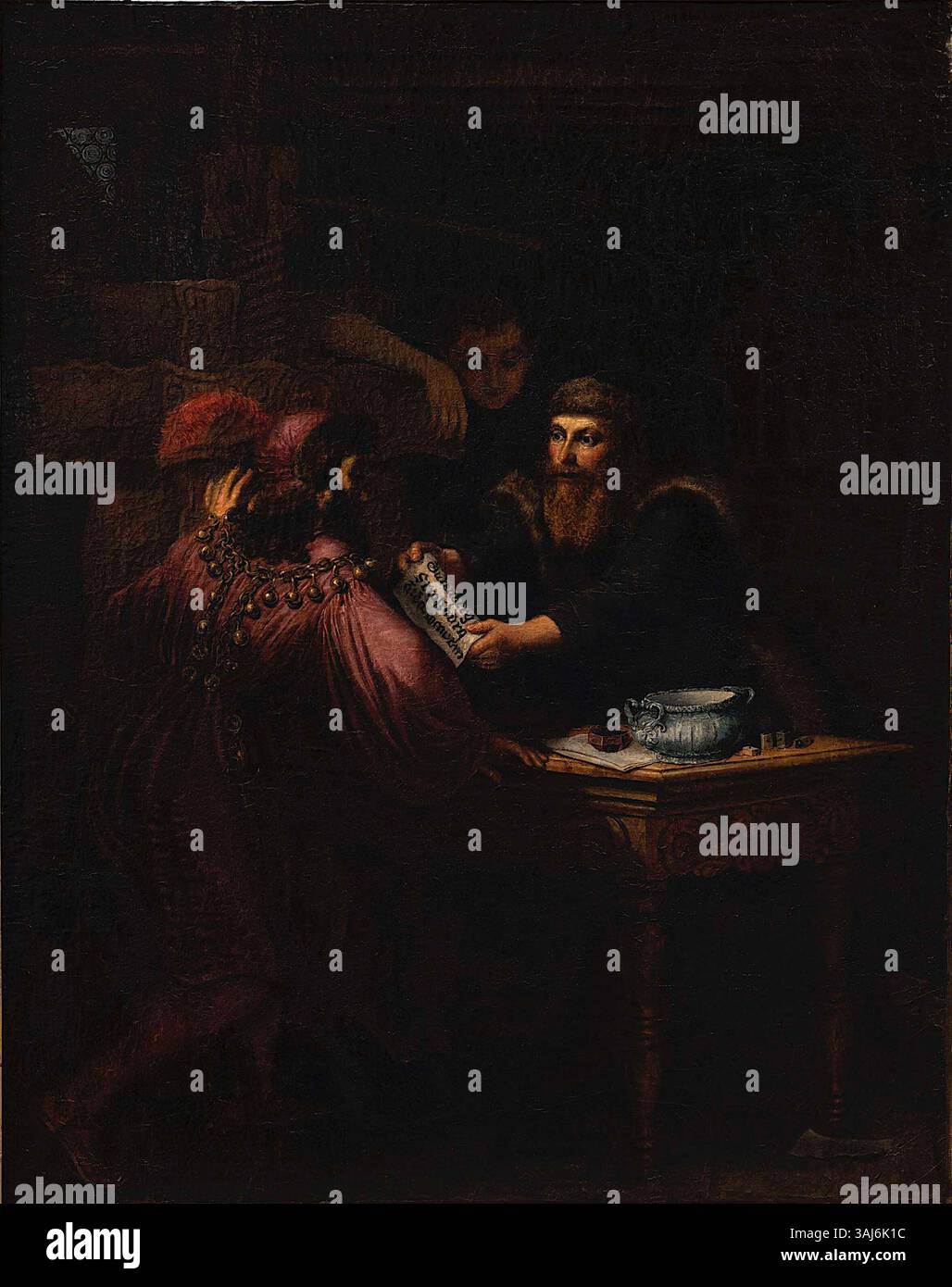 This painting by Gabriel-Christophe Guérin depicts the invention of ...