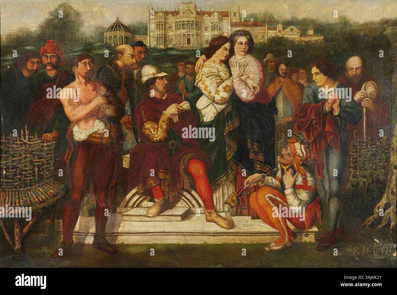 This oil painting portrays a scene from Shakespeare's 'As You Like It ...