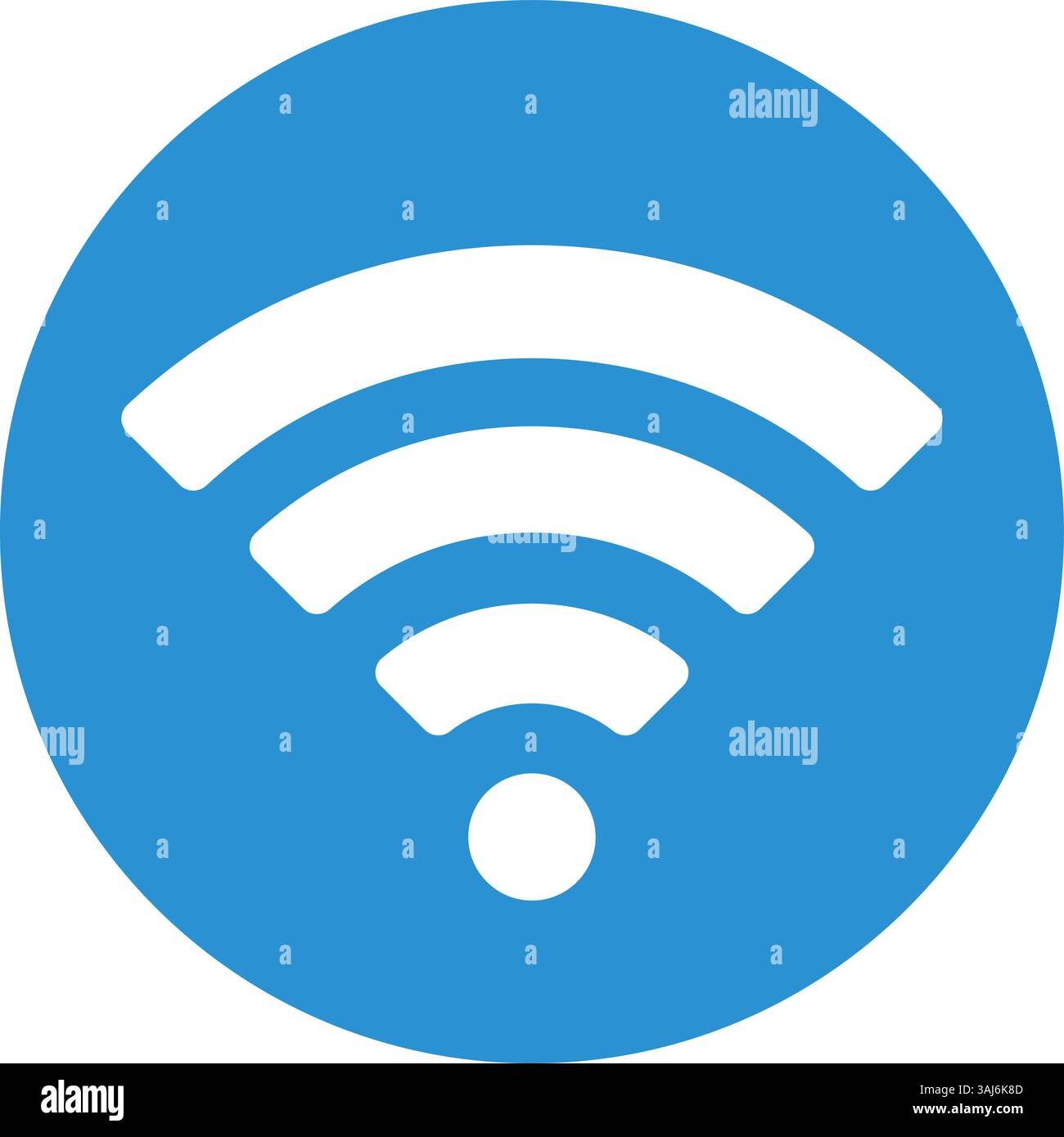 WiFi Signal Icon Vector – Wireless Internet Connection Symbol in Black Isolated on White ...