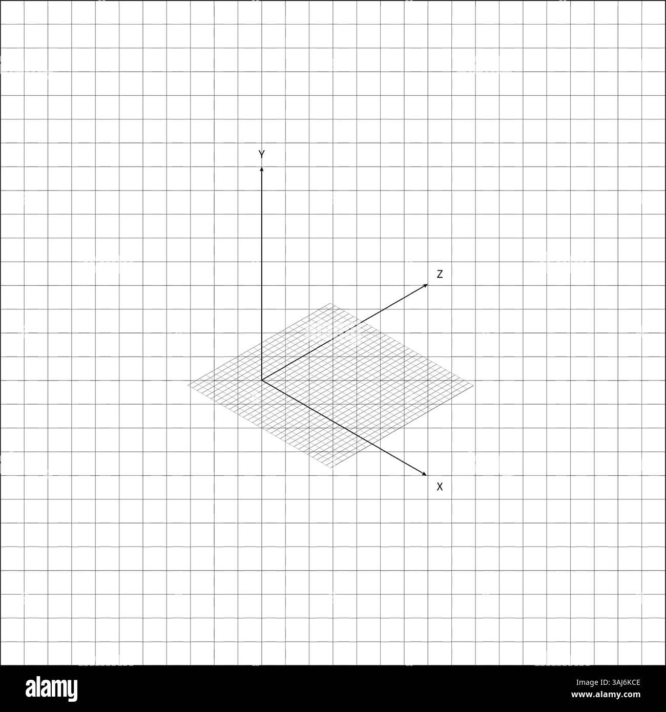 Mathematical School Science Geometrical Axes Concept 3d Cartesian
