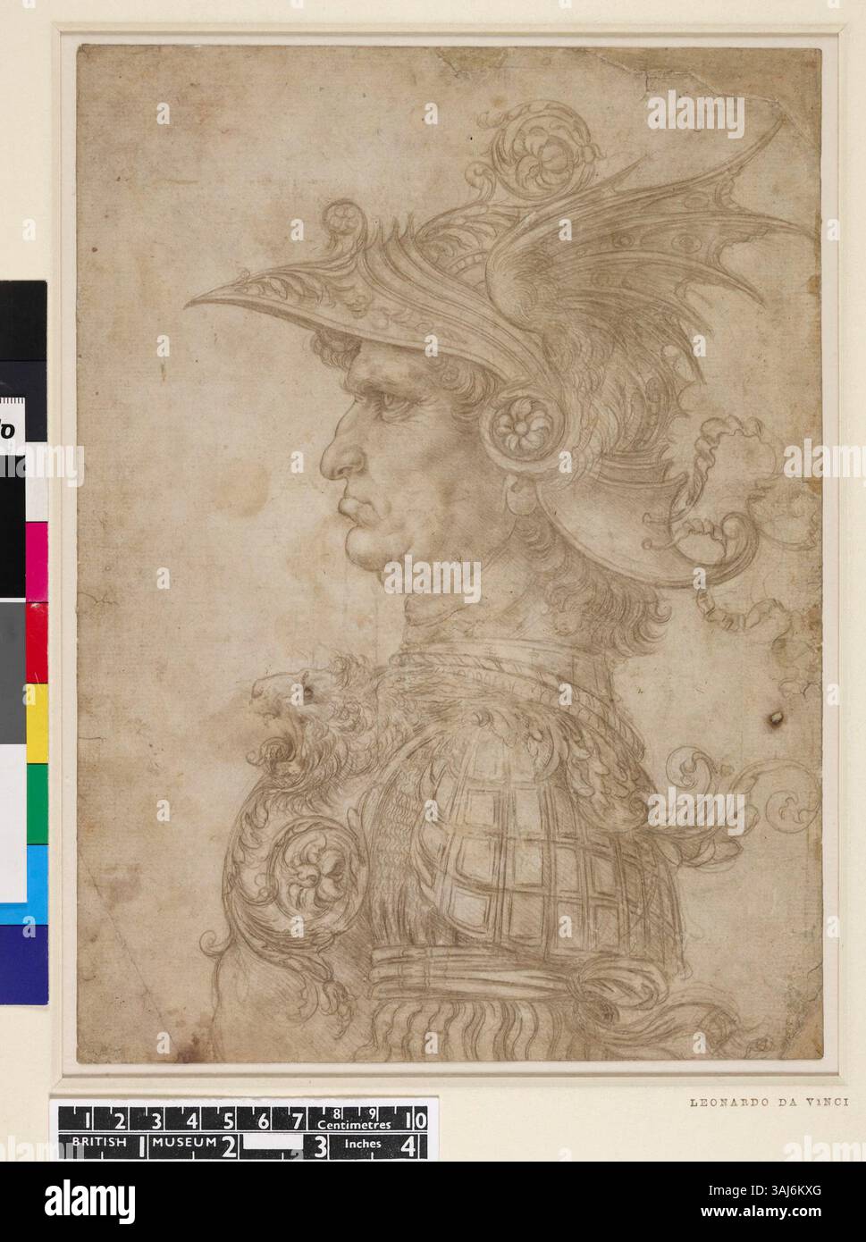 This 1475-1780 drawing by Leonardo da Vinci depicts a warrior in ...
