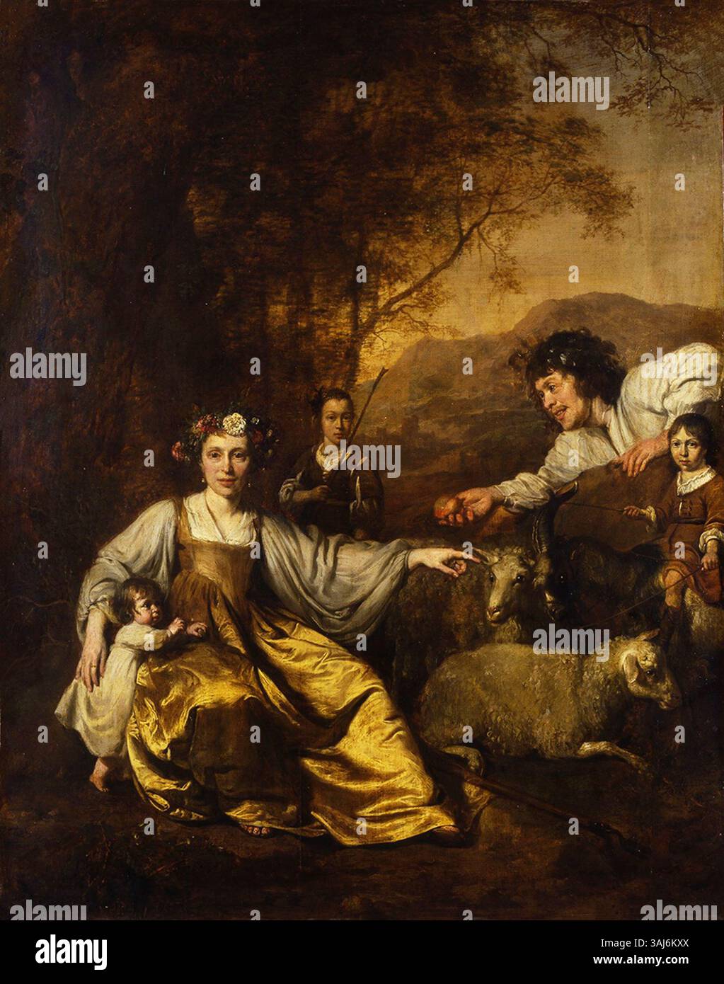 Gerbrand van den Eeckhout’s 1665–1670 painting, “Portrait d'une famille ...