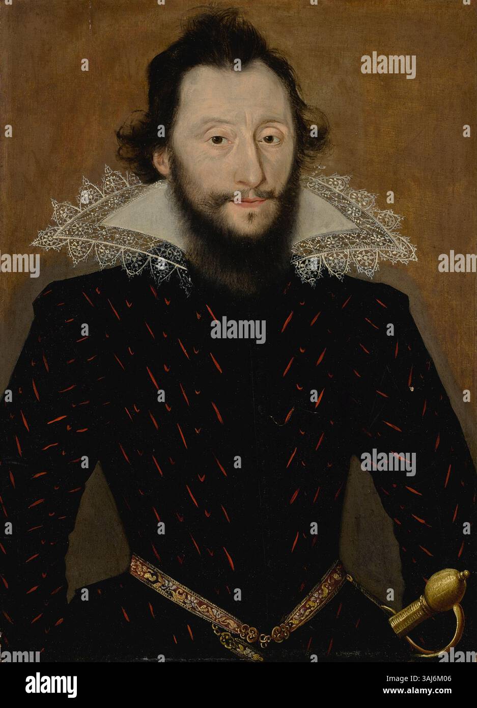 This early 17th-century portrait, attributed to the Circle of Hieronimo ...