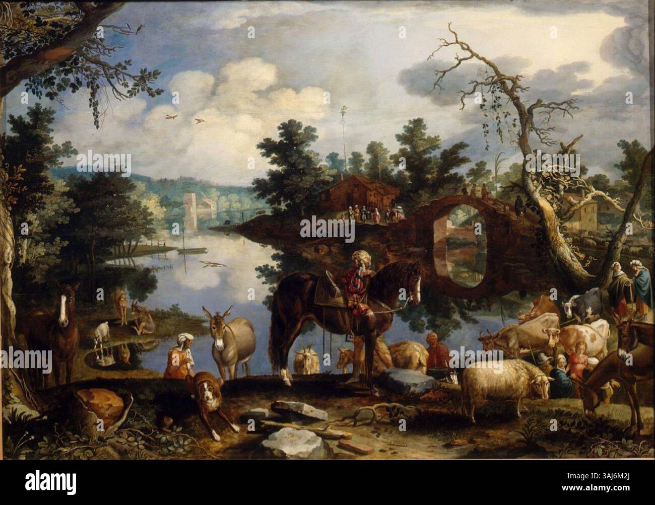 This 1611 painting by Willem van Nieulandt II, 'Jacob Returning to ...