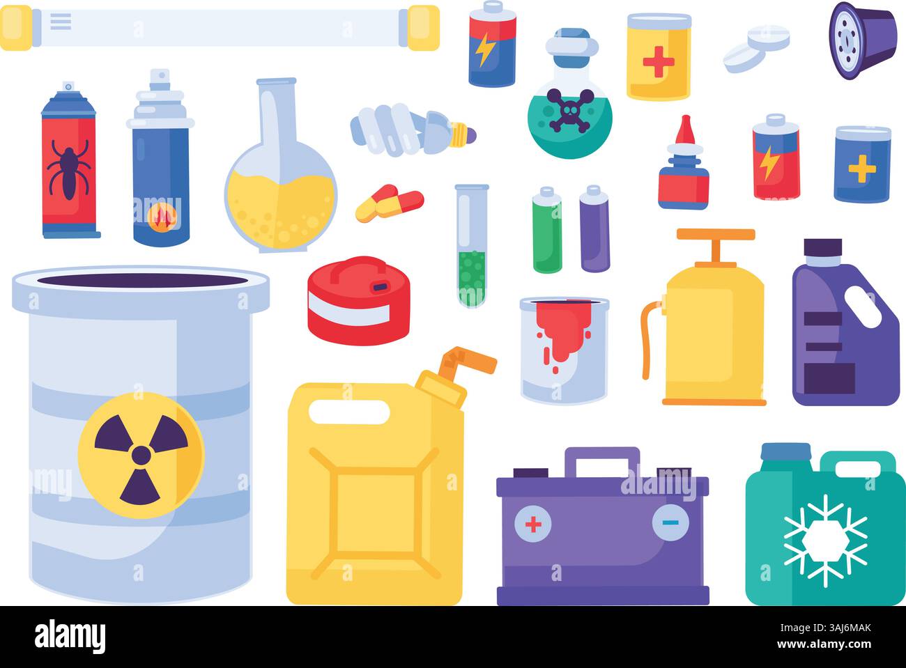 Chemical waste removal Stock Vector Images - Alamy