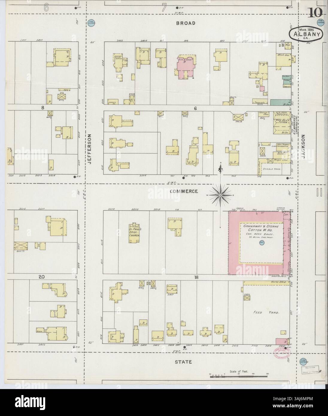 This map from March 1895 details the layout and infrastructure of ...