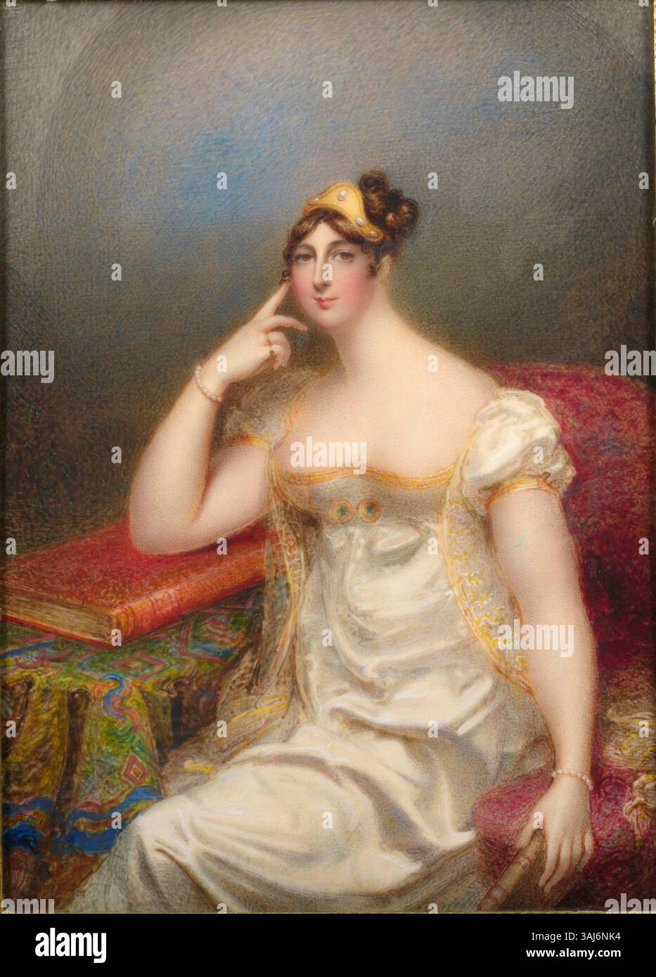 This miniature portrait of Mary, Duchess of Rutland, painted in 1813 ...