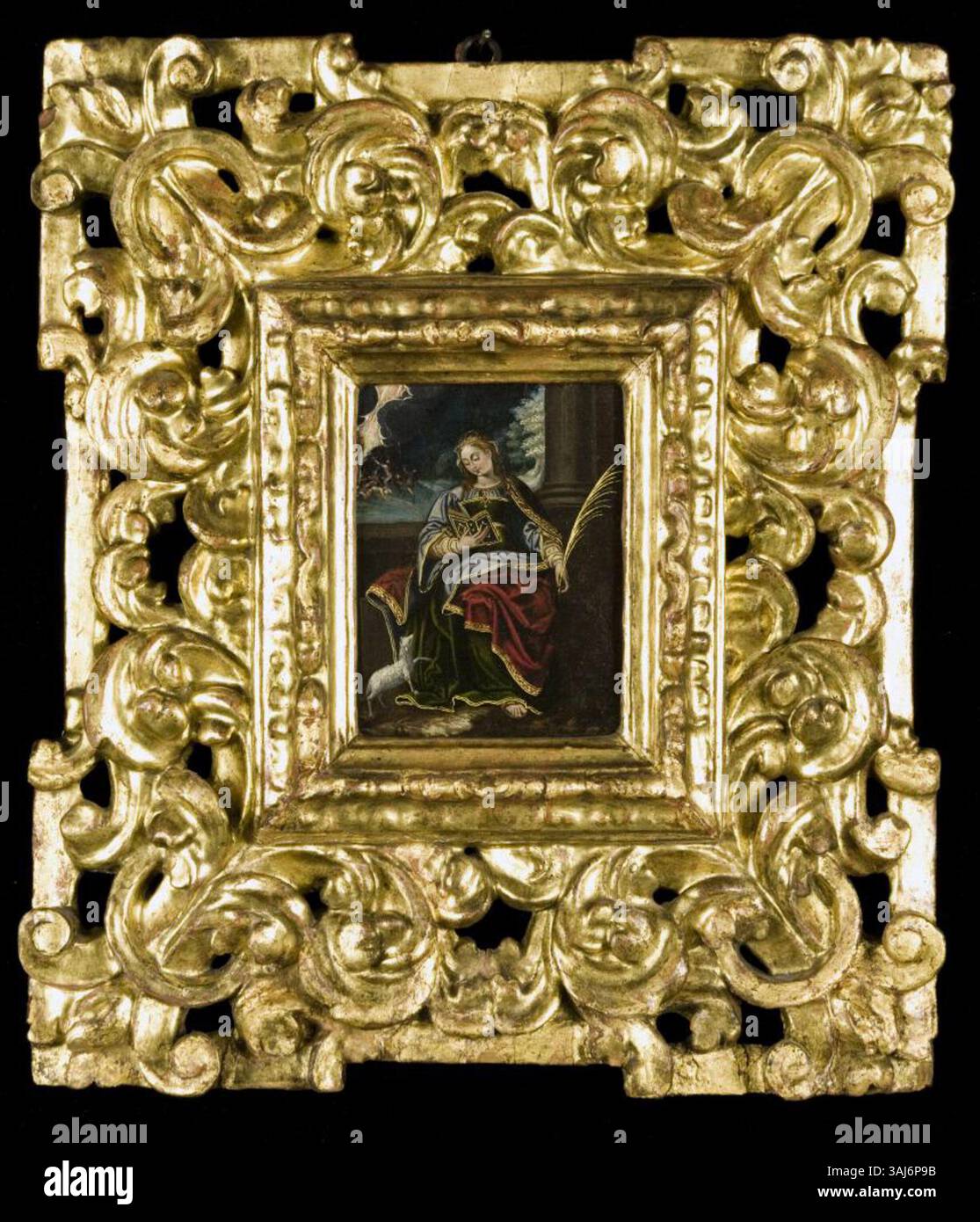 This 17th-century painting of Saint Agnes, created between 1650 and ...