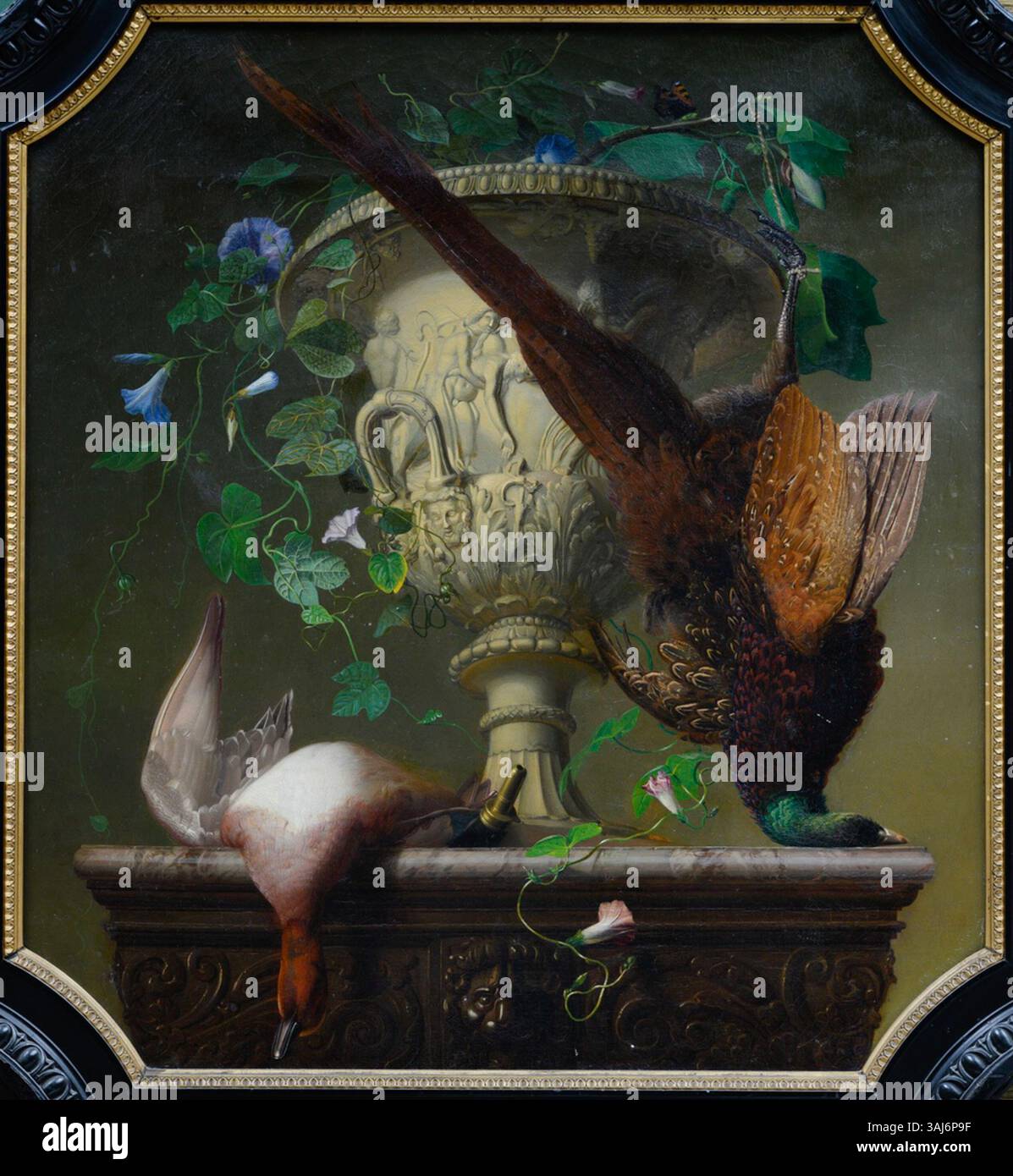 This still life painting, created between circa 1800 and 1825 by an ...