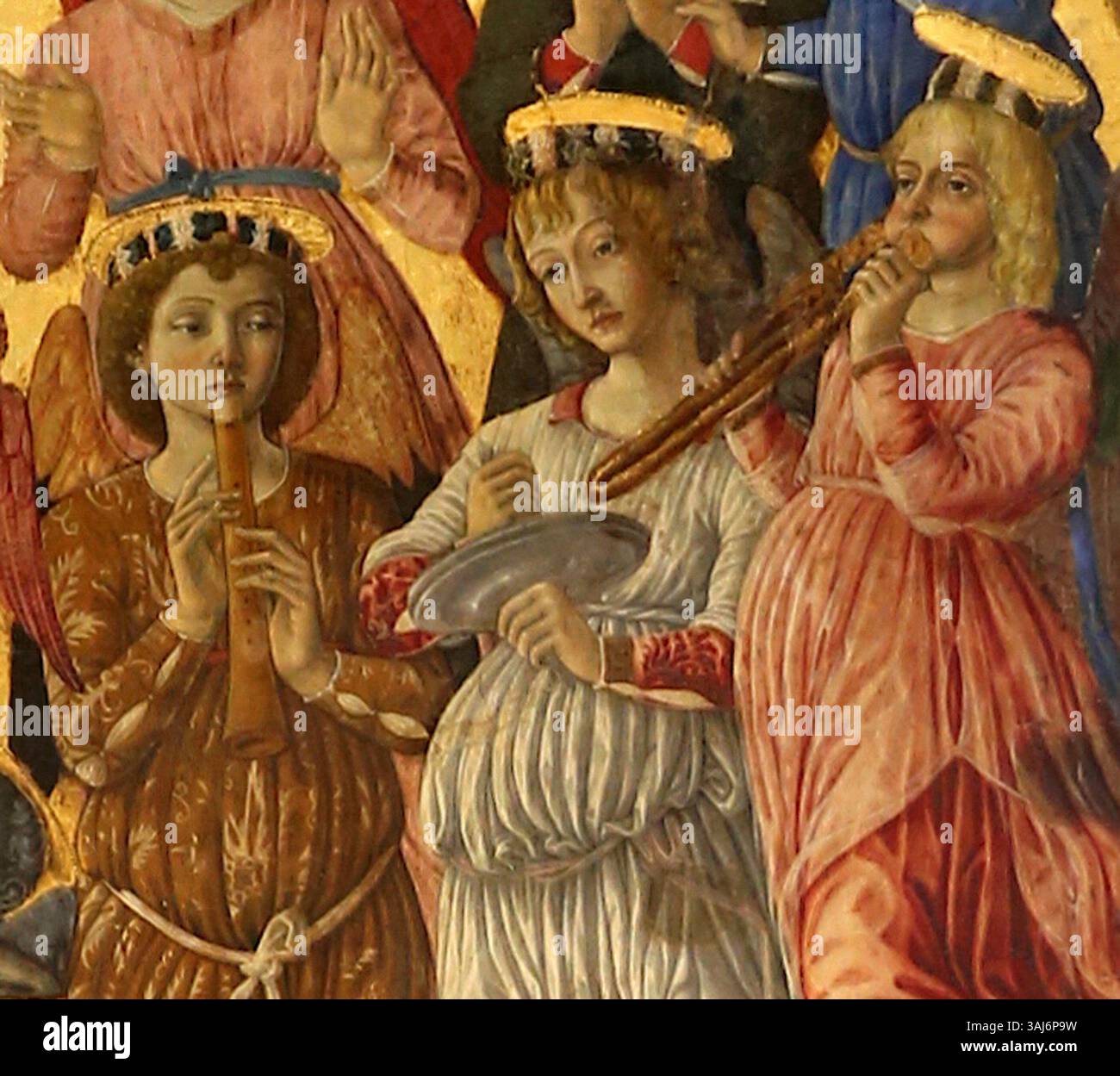 This detail from Matteo di Giovanni's *Assunzione della Vergine* (1474 ...