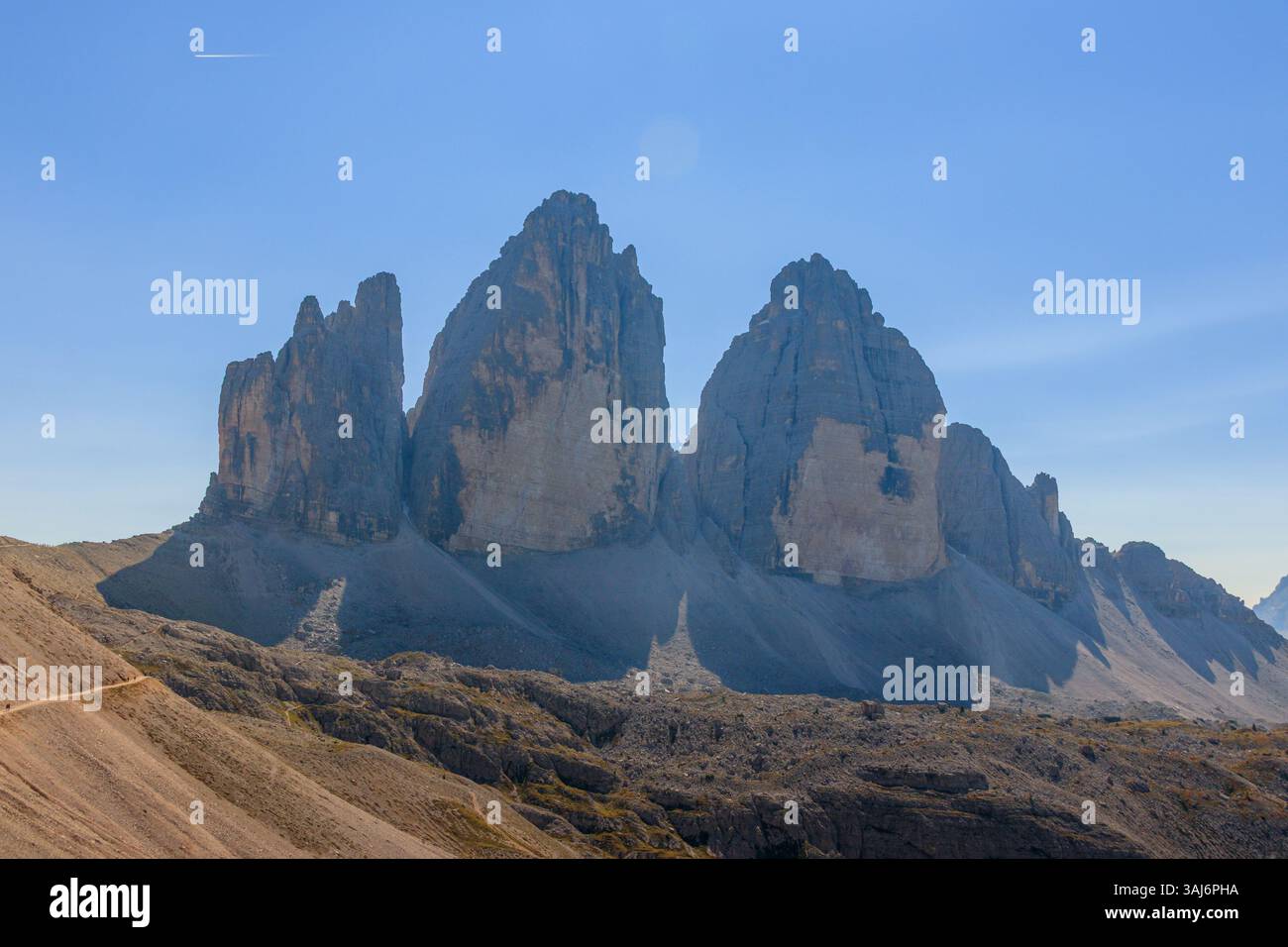 Drei Zinnen , Tre Cime di Lavaredo Italy Dolomites mountain Stock Photo ...