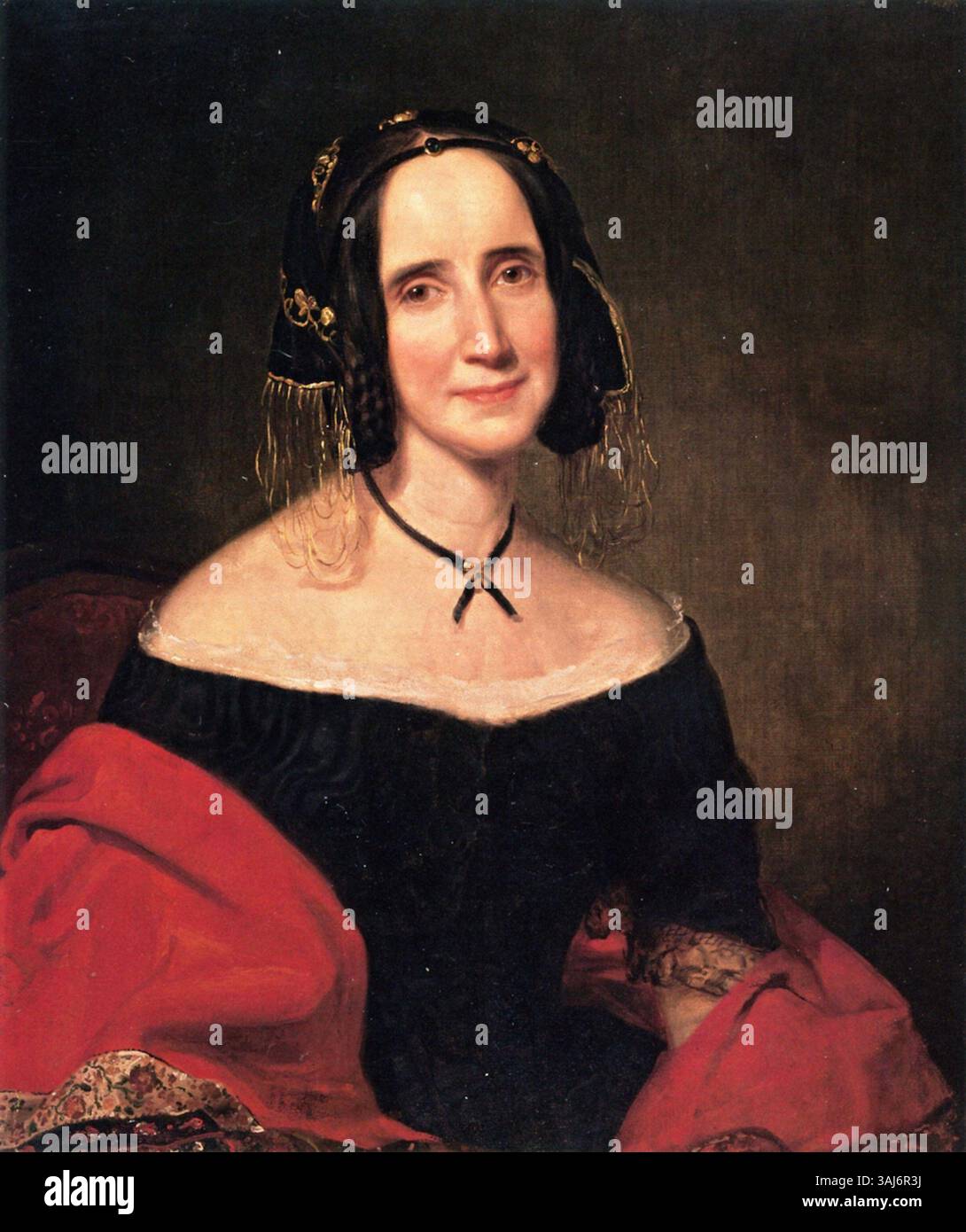 A portrait of Caroline LeRoy Webster, second wife of Daniel Webster ...