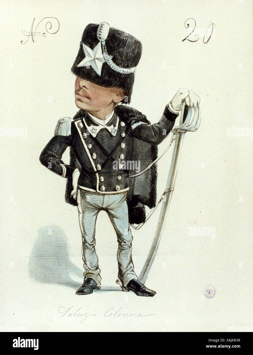 This caricature of Prince Fabrizio Colonna, created by Francesco de ...