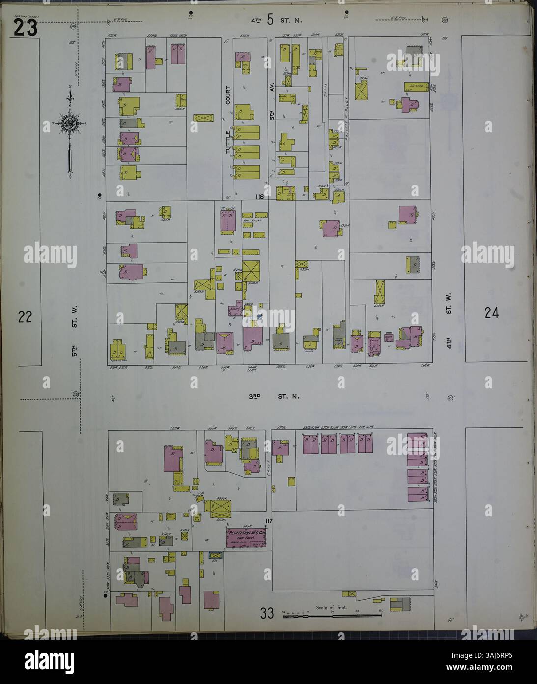 Sanborn Fire Insurance Map of Salt Lake City, Utah, from 1911 ...