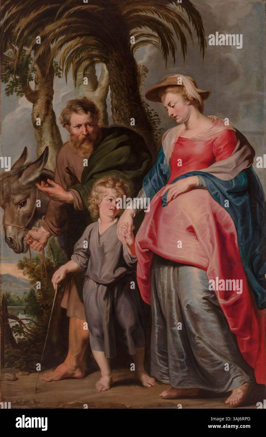 Peter Paul Rubens’ 1630 oil painting, 'The Return of the Holy Family ...