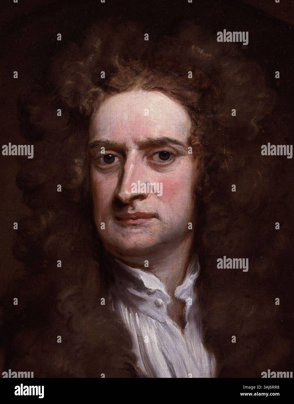 A 1702 portrait of Sir Isaac Newton, painted by Godfrey Kneller ...