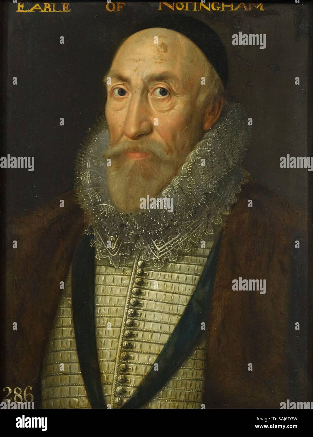 This 16th-century British portrait depicts Charles Howard, Second Baron ...