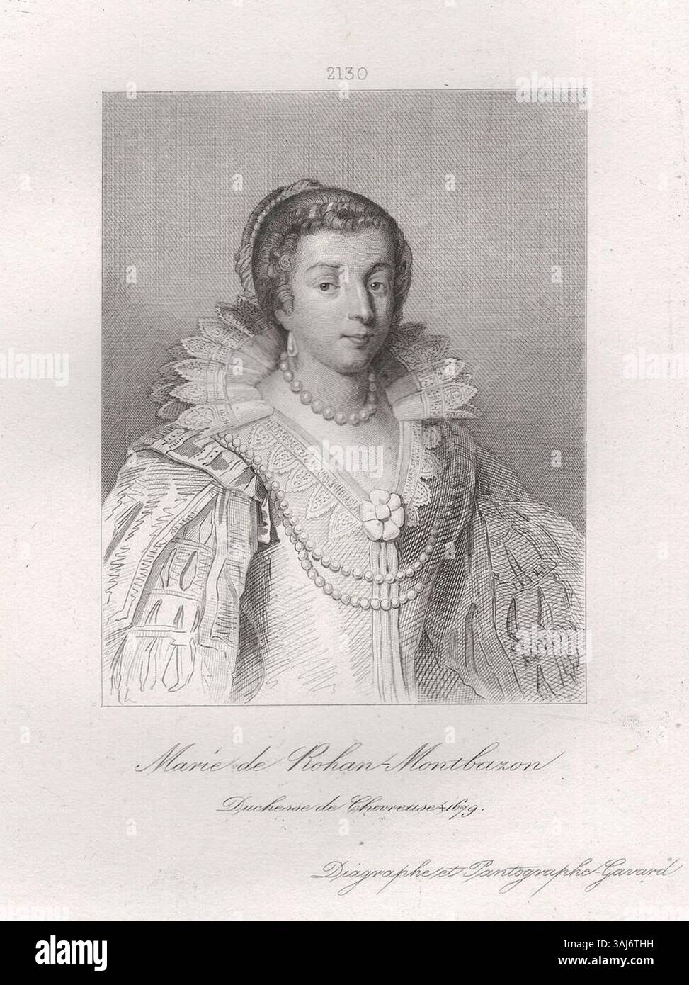 This 19th-century engraving by Boulay and Gavard depicts Marie de Rohan ...