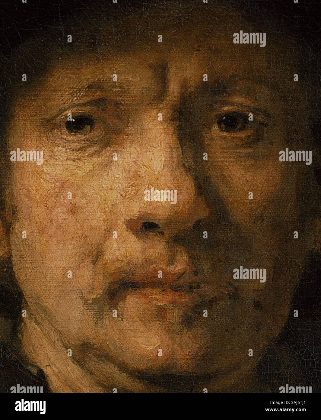 Detail of Rembrandt's 1652 self-portrait, 'Large Self-Portrait ...