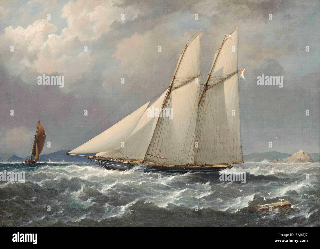 This 1862 oil painting by Richard Brydges Beechey depicts Lord Colville ...