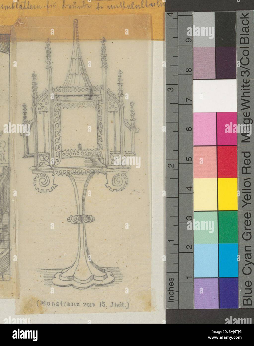 This image depicts a 15th-century monstrance, an ornamental vessel used ...