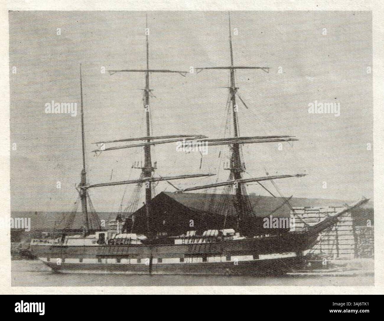 This photograph from 1872 depicts the 'Vimiera,' a 967-ton Blackwall ...