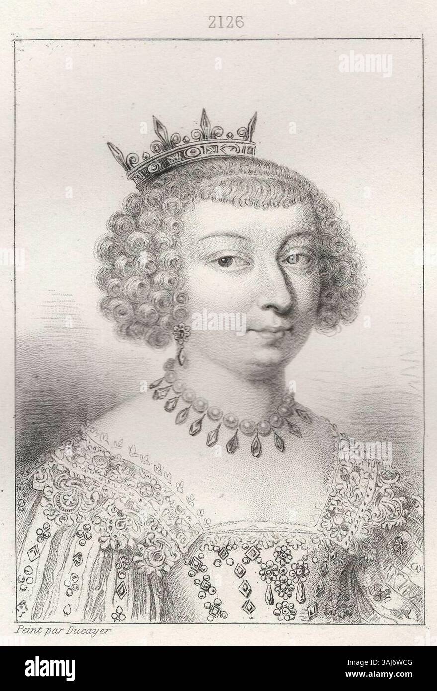 This stipple engraving after Jean Ducayer’s original painting depicts Charlotte Marguerite de ...