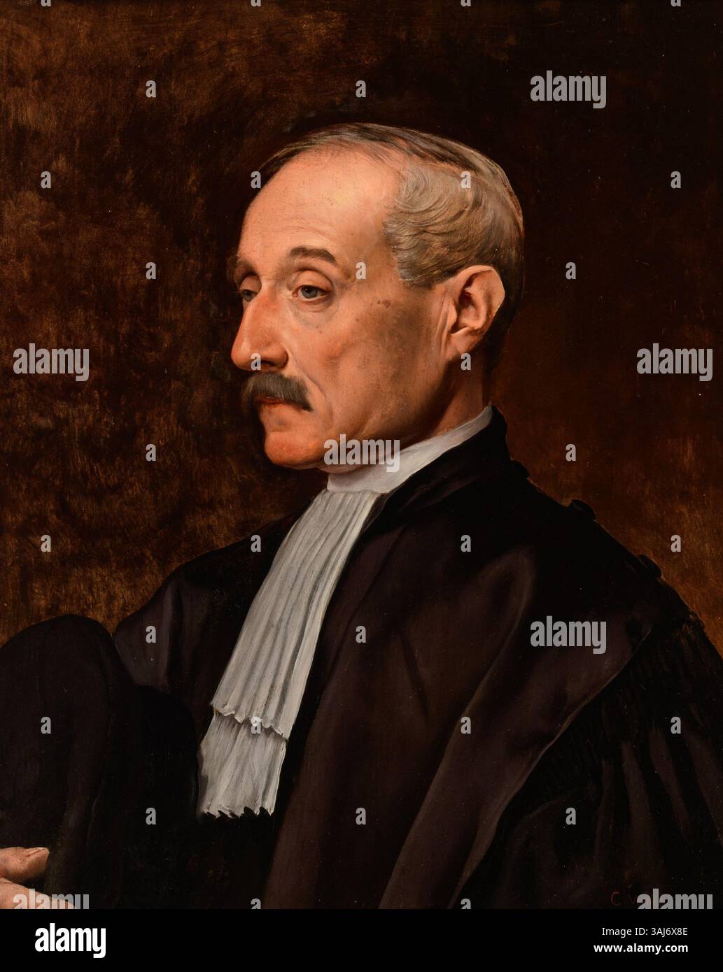 Portrait of a magistrate by Charles Verlat, painted between 1844 and ...