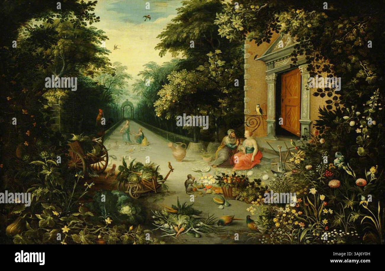 In the style of Jan Brueghel, this mythological painting depicts the ...