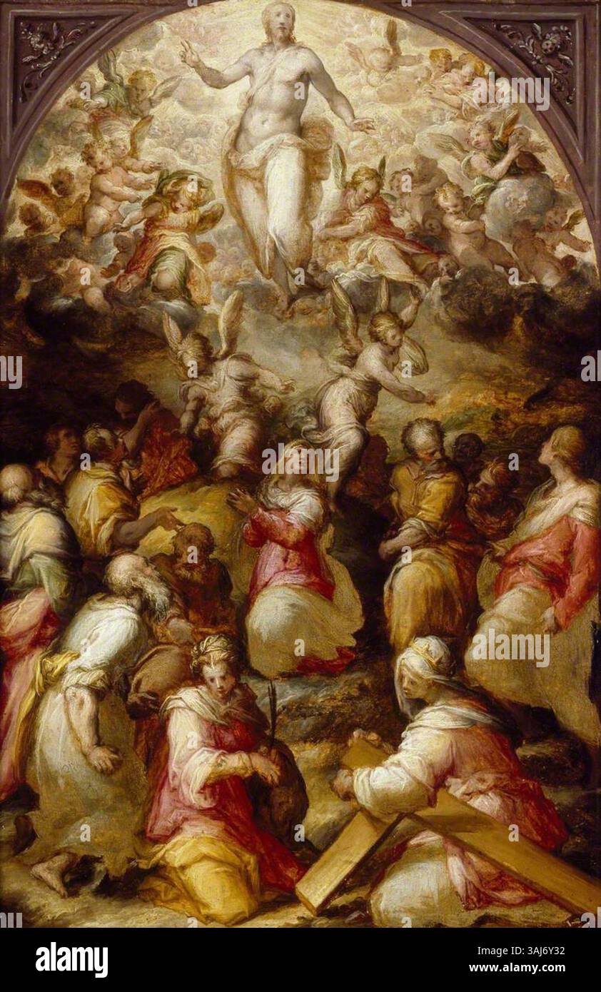 Giovanni Battista Naldini’s 1571 oil painting depicts Christ in Glory ...