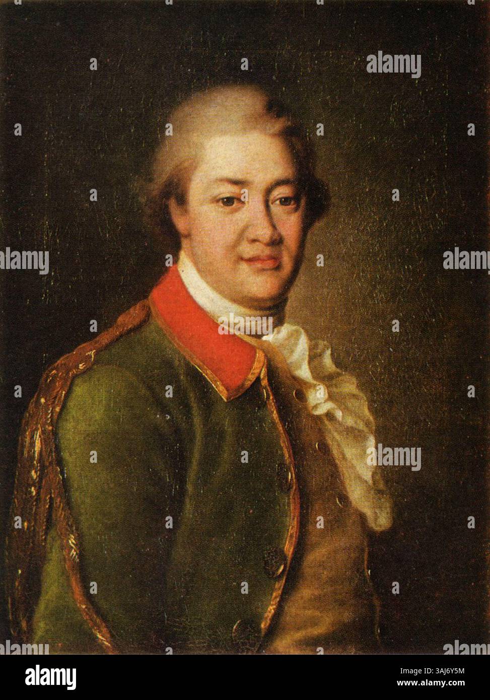 A portrait of Mikhail Nikitich Krechetnikov by Dmitry Levitzky from the ...