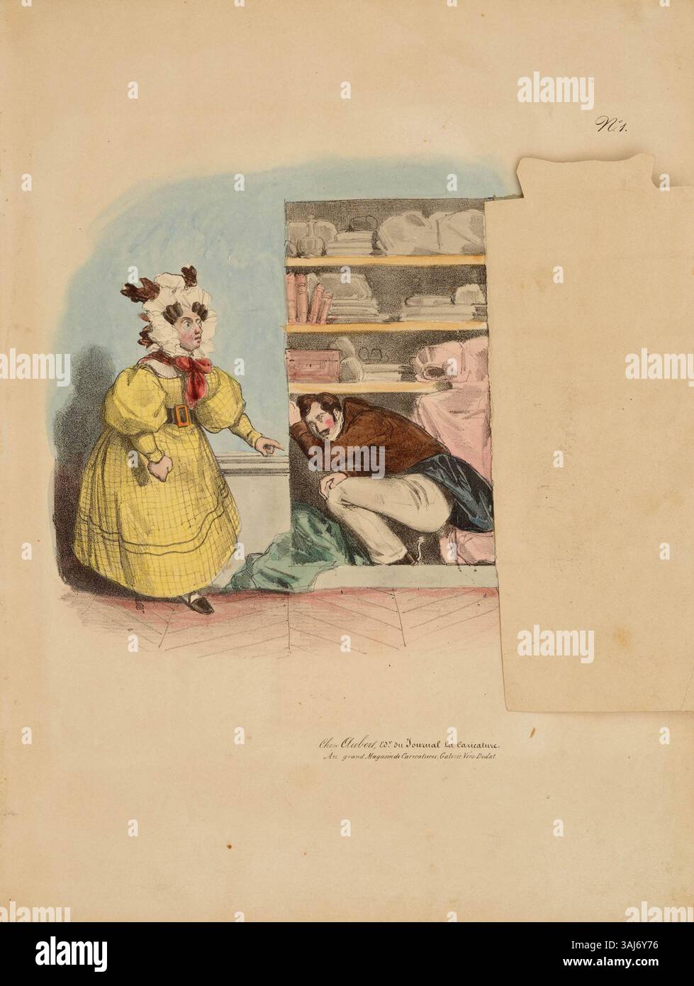 Lithograph by Nicolas-Louis Delaunois (circa 1840) from the album ‘Les ...